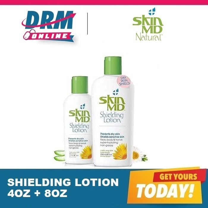 Official Distributor | Skin MD Natural Shielding Lotion (4oz + 8oz) Dry ...