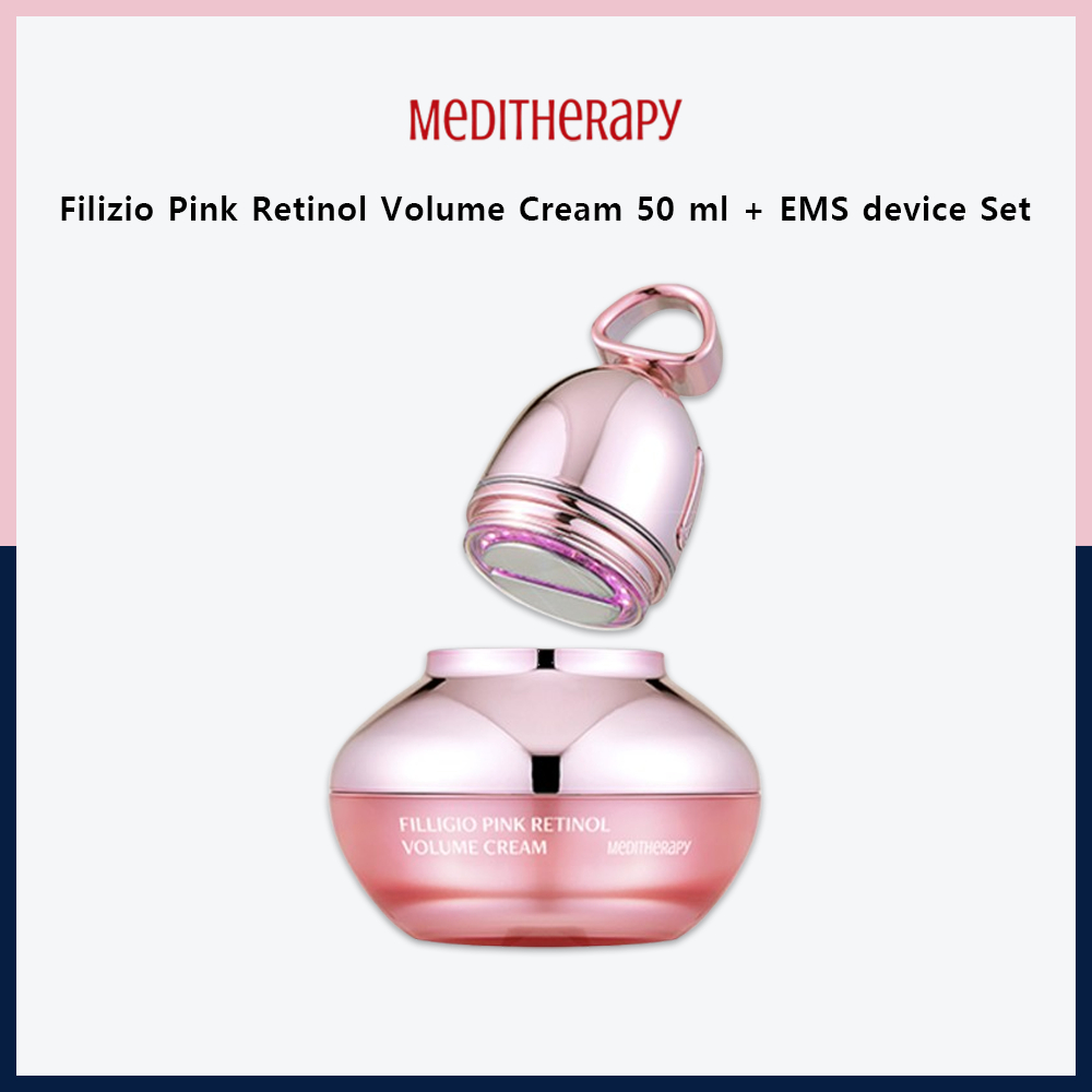 MEDITHERAPY Filizio Pink Retinol Volume Cream 50 ml + EMS device Set | Shopee Singapore