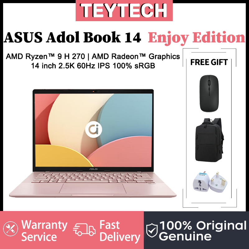 ASUS Adol Book 14 Enjoy Edition |AMD Ryzen 9 H 270|AMD Radeon Graphics ...