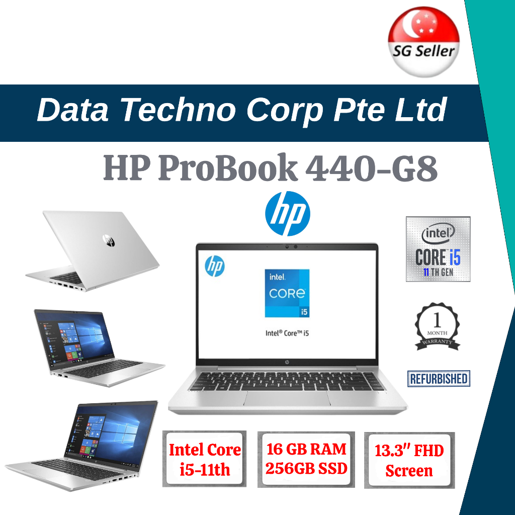 SG READY STOCK - HP PRO BOOK 440G8 LAPTOP i5-11TH GEN 13.3 INCH 16GB ...
