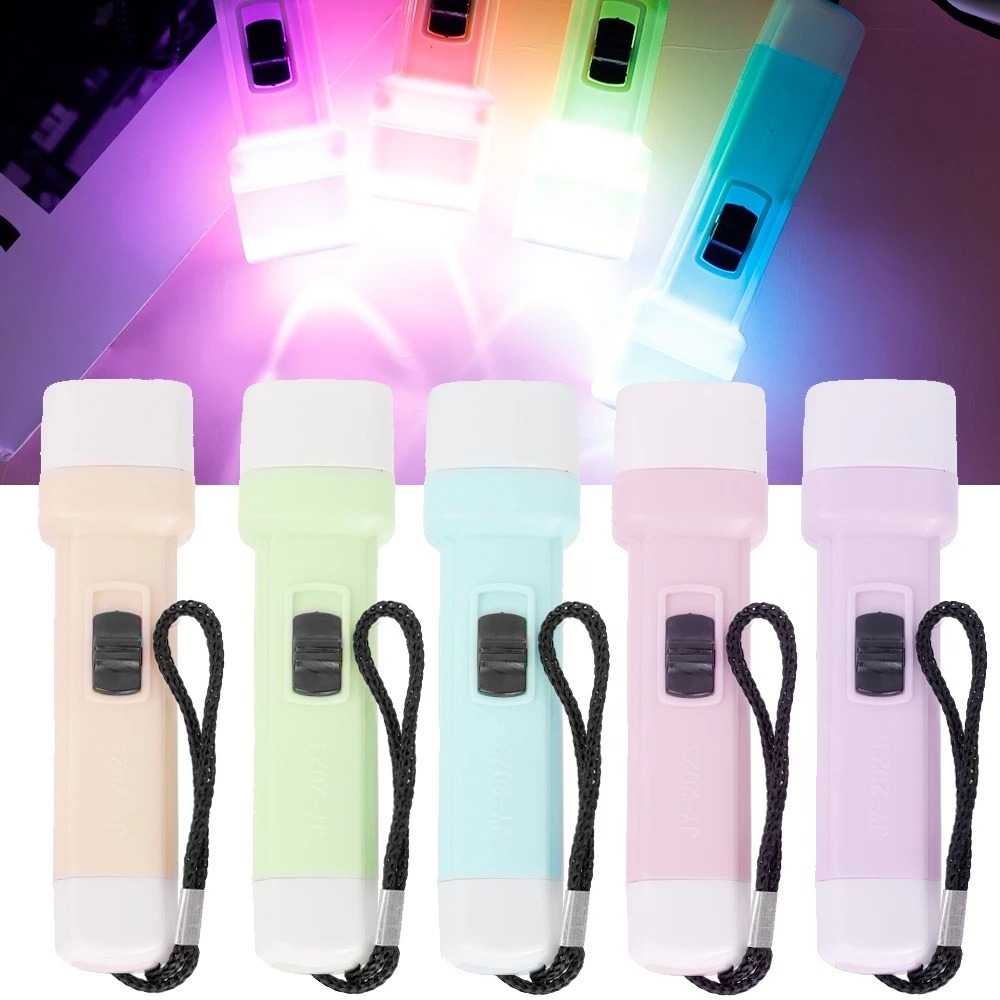 Camping Portable Plastic Flashlights / Mini LED Flashlight with Keyring ...