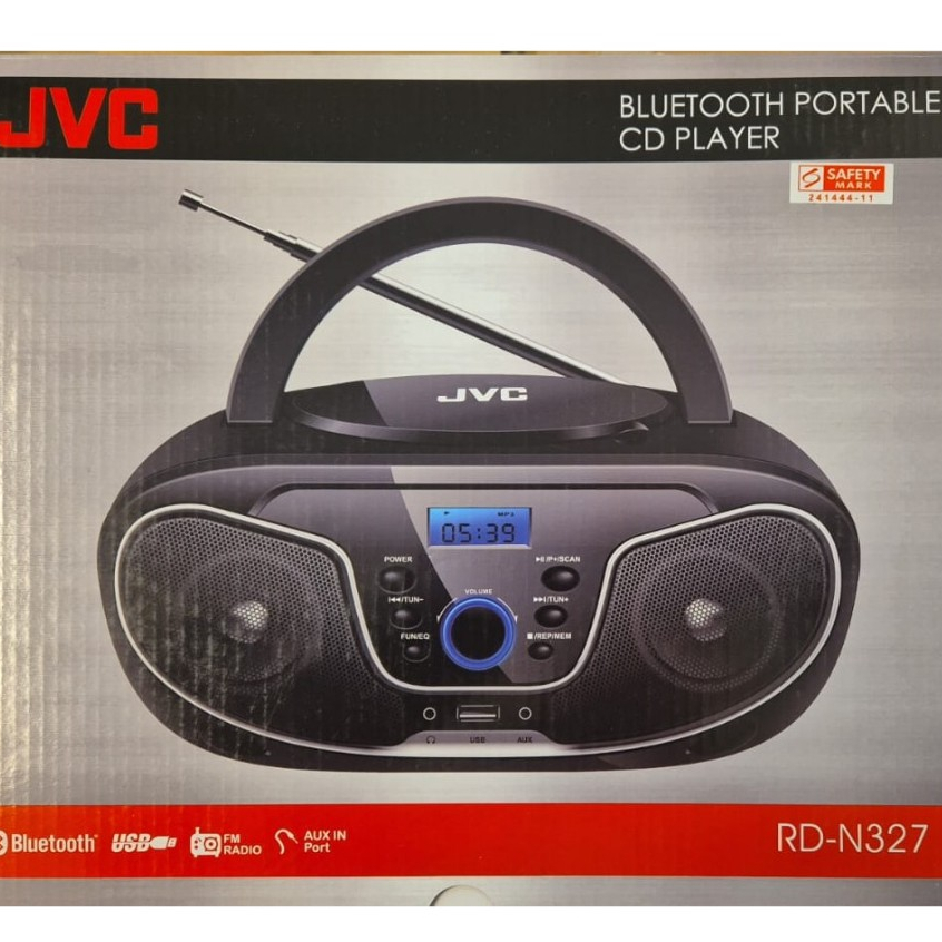 JVC RD-N327 Bluetooth Portable Radio and CD Player | Shopee Singapore