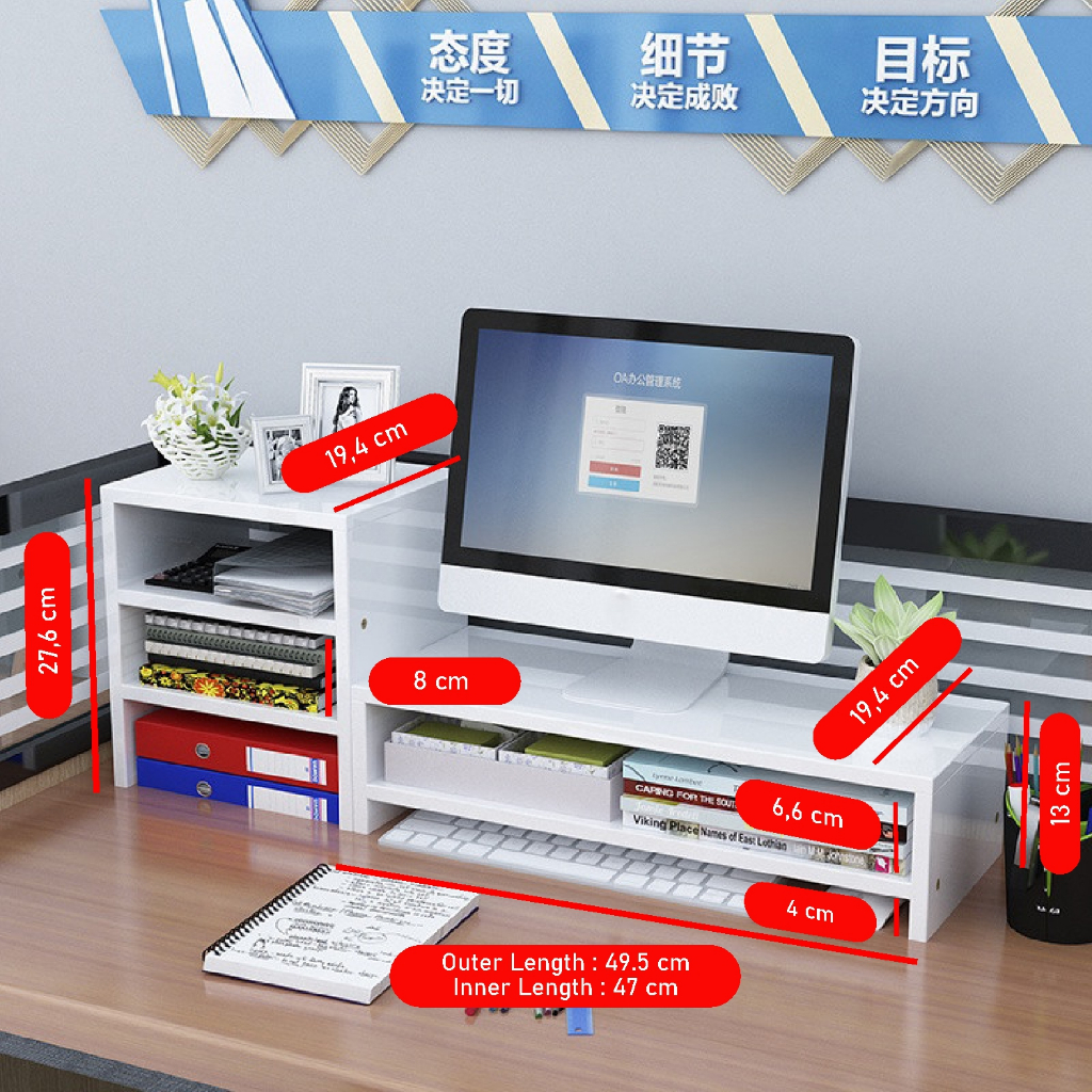 🇸🇬Lucky Home🔥Monitor Stand Monitor Riser/Wooden Ergonomic Laptop Stand ...