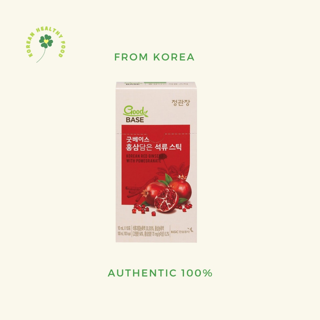 Good Base Korean Red Ginseng with Pomegranate 10ml x 10pcs | Shopee ...