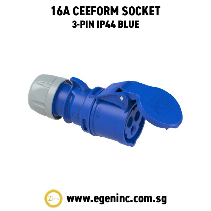 I Industrial Plug - 16A CeeForm, Blue (Socket) | Shopee Singapore