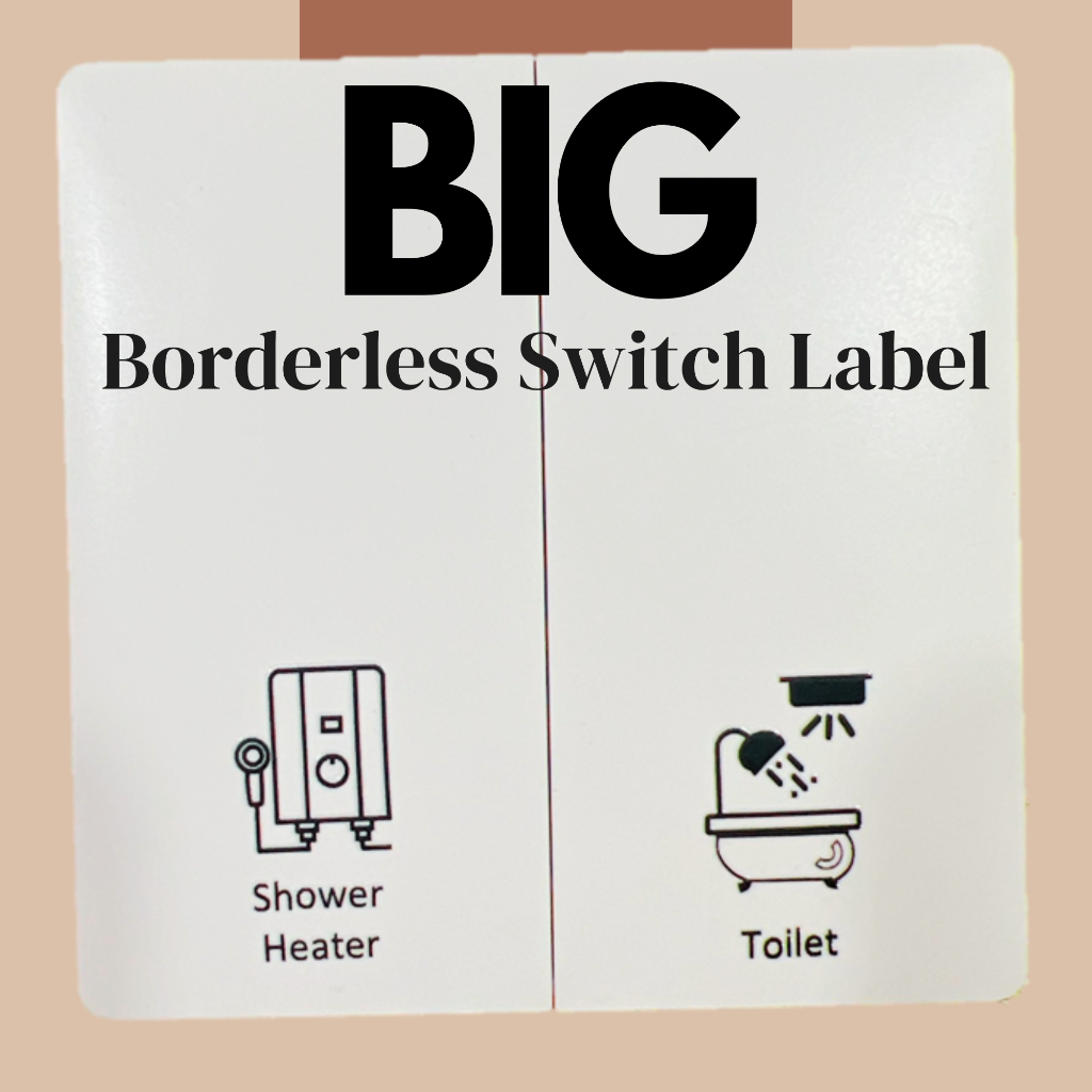 [SG Local] BIG Borderless UV Switch Label Stickers | Decal | Waterproof ...