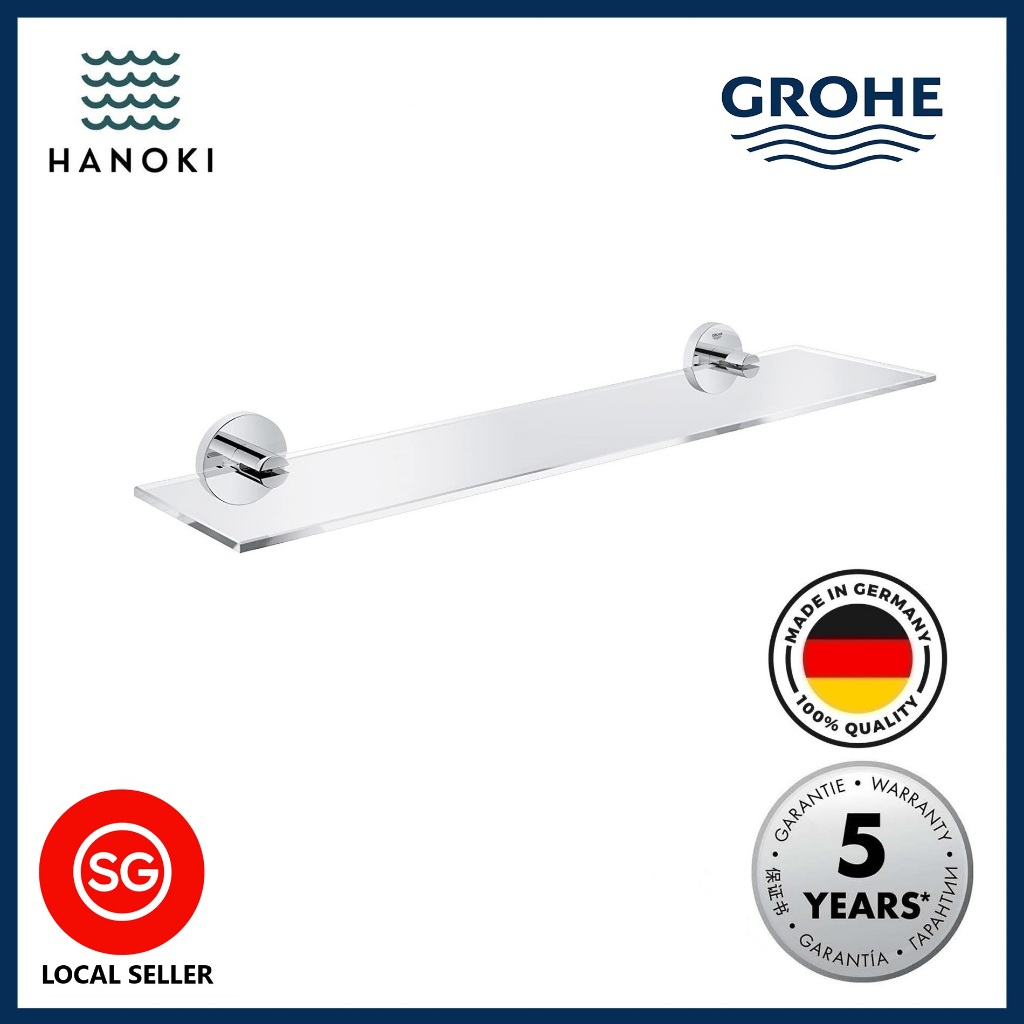Grohe Start Glass Shelf 53cm in Chrome (2 Designs available) | Shopee ...
