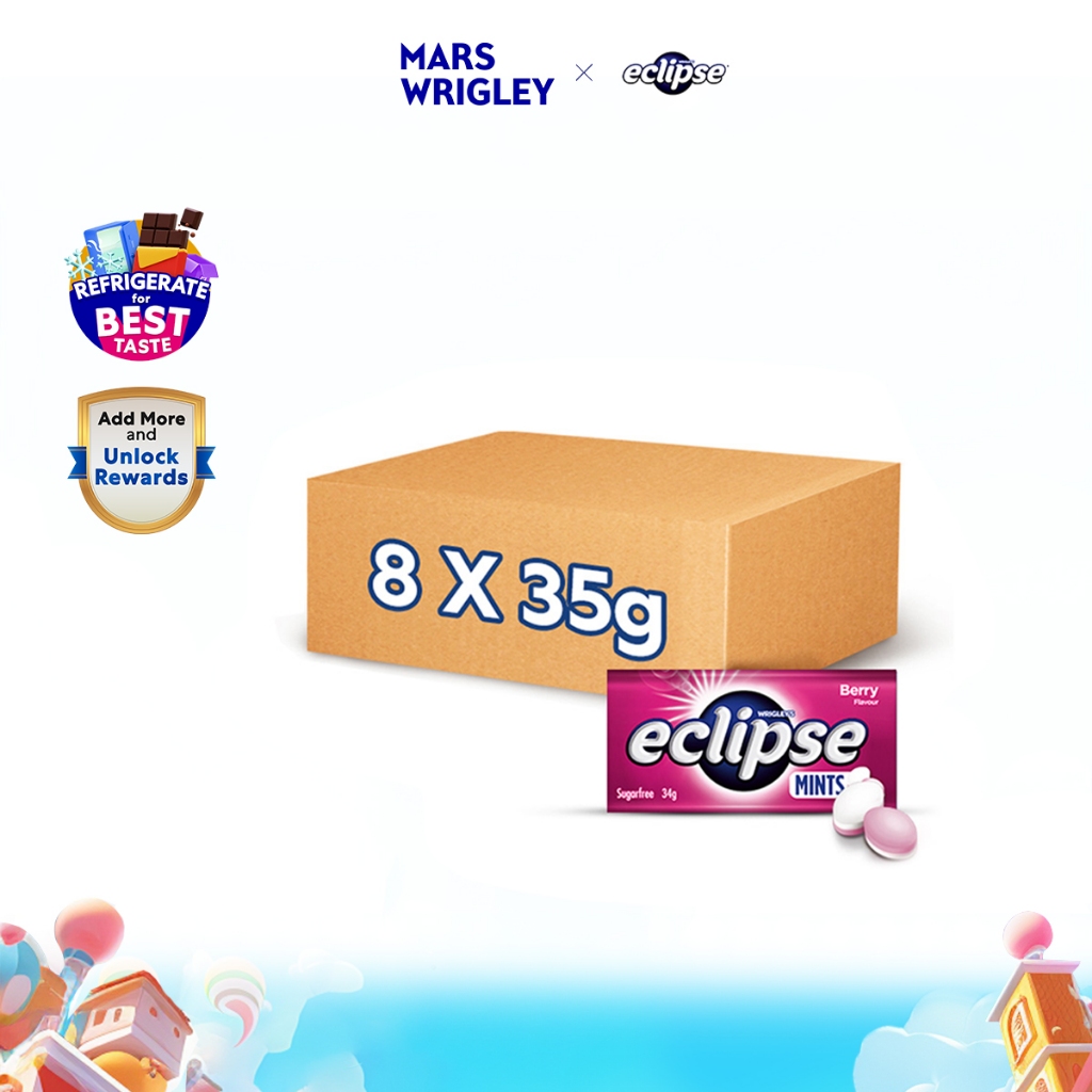 Eclipse Berry Bundle 35g x 8 Mints / Intense Freshness / Gift | Shopee Singapore