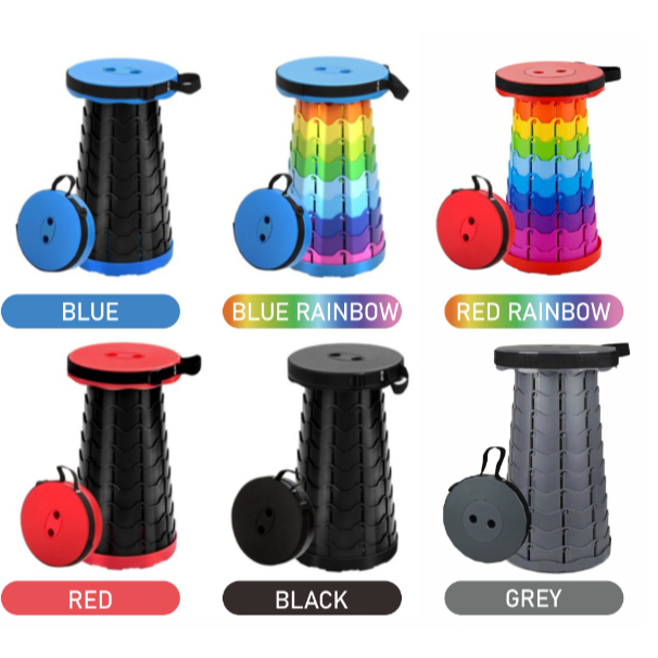 🇸🇬🔥Foldable Chair Telescopic Stools Portable Stool Collapsing Chairs ...