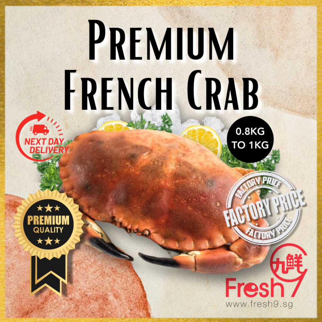 [EXCLUSIVE 1 FOR 1 DEAL] Premium French Crab (800/1000g) Pre-boiled ...