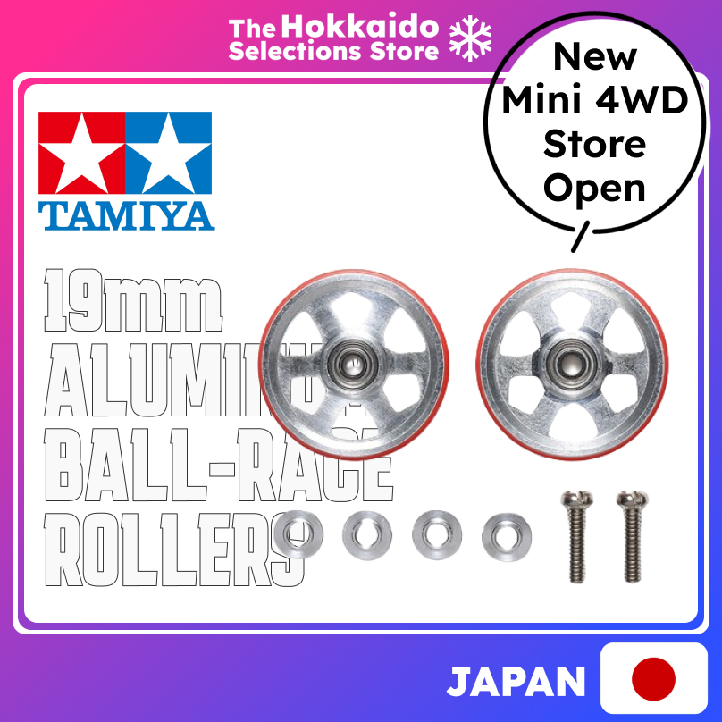 TAMIYA Mini 4WD Special Edition 19mm ALUMINUM BALL-RACE ROLLERS (6 ...