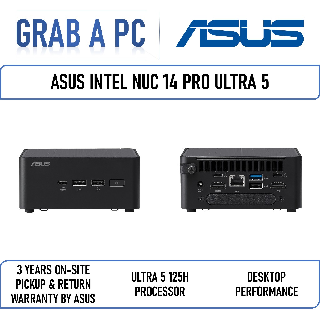 ASUS INTEL NUC 14 PRO ULTRA 5 (RNUC14RVHU500000I) | Shopee Singapore