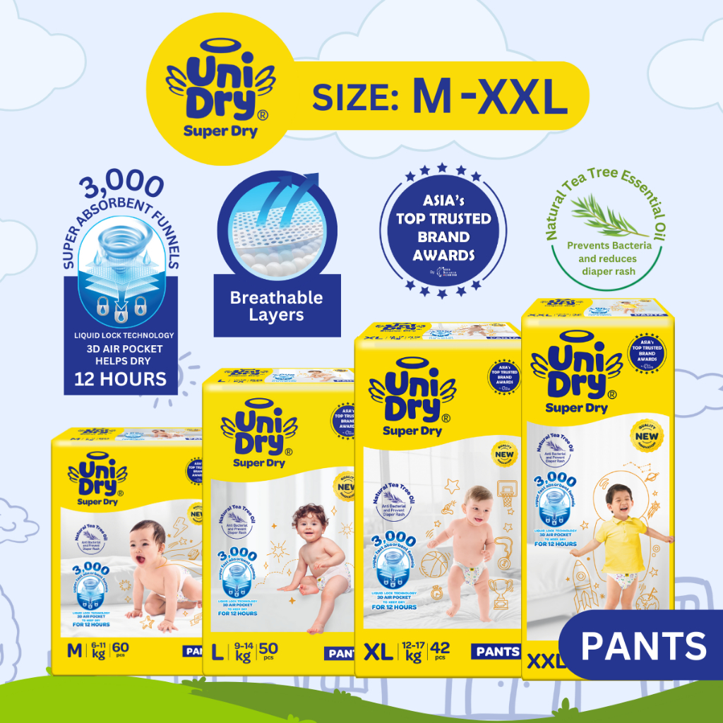 [Single Pack] Unidry Baby Diapers - Super Absorbent & Ultra Soft ...