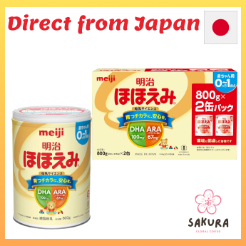 Meiji Hohoemi 800g Powder(1 can or 2 can set) [Milk Powder for 0-1 year ...
