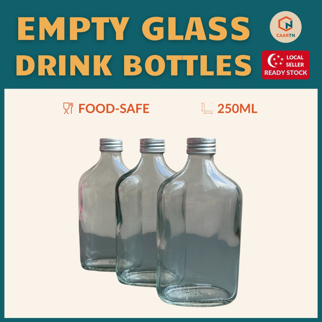 10pcs 250ML Empty Glass Drinking Bottle for Cold Brew Coffee Tea ...