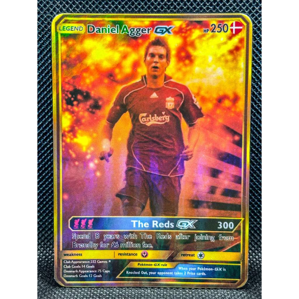 Liverpool - Daniel Agger GX Pokemon Holofoil Card (Legend) | Shopee Singapore