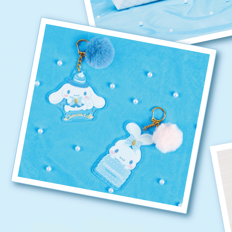 Cinnamoroll Acrylic Mascot Keychain Pink / Blue - Sanrio Cinnamoroll ...