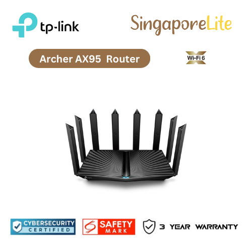 TP-Link Tri-Band 8-Stream Extensive Coverage Wi-Fi 6 Archer AX95 AX7800 ...