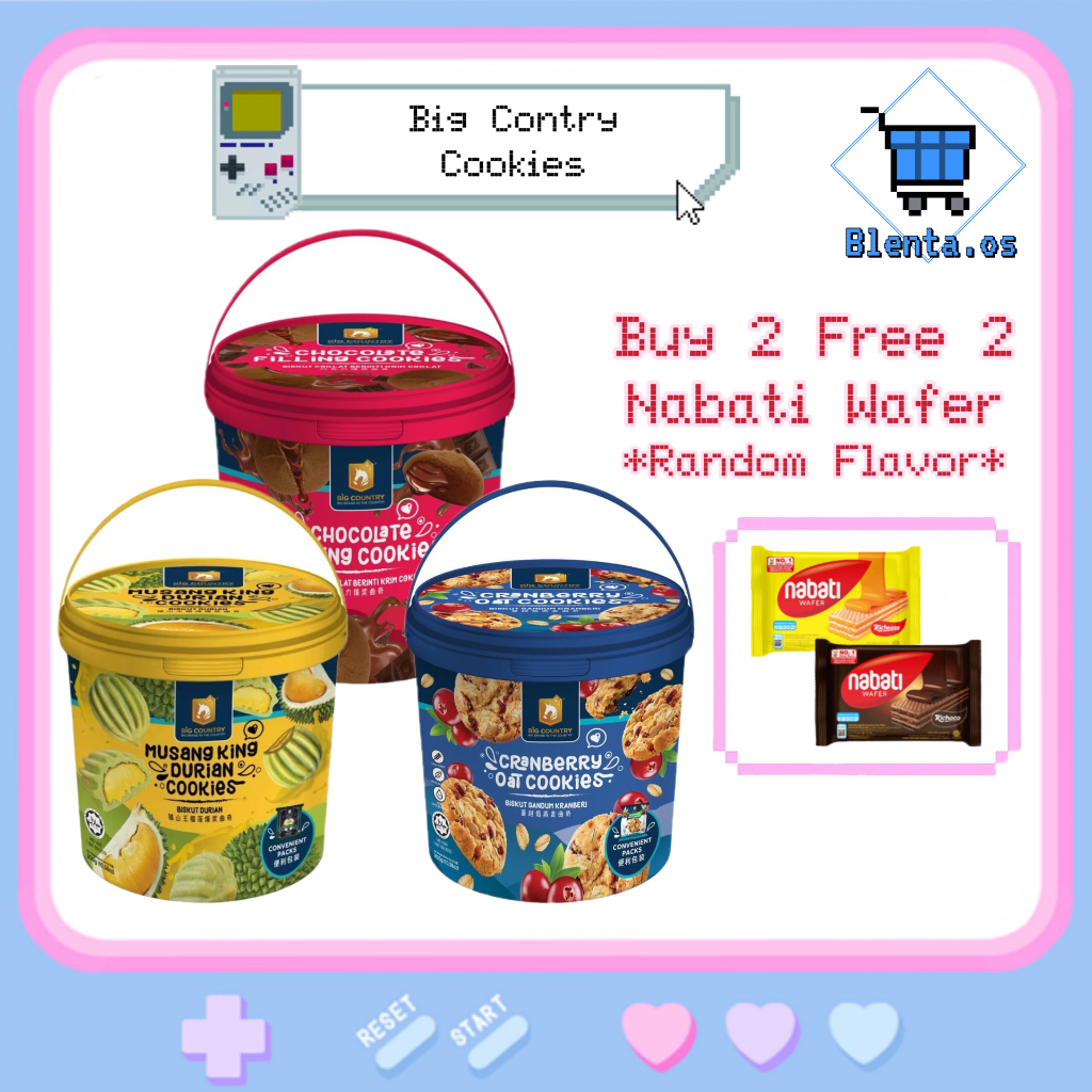 Big Country Cookies Chocolate Filling/Cranberry Oats/Musang King Durian ...