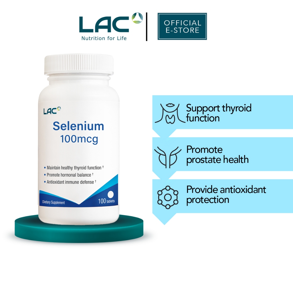 [LAC MINERALS] Selenium 100mcg (100 tablets) | Shopee Singapore