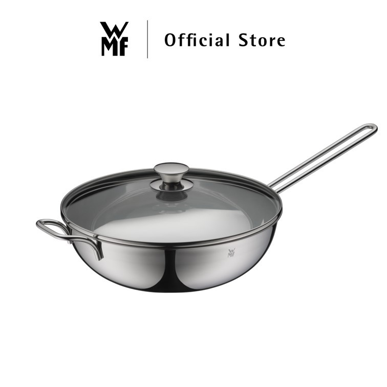 WMF Wokpan With Glass Lid, 30cm 0792336040 | Shopee Singapore