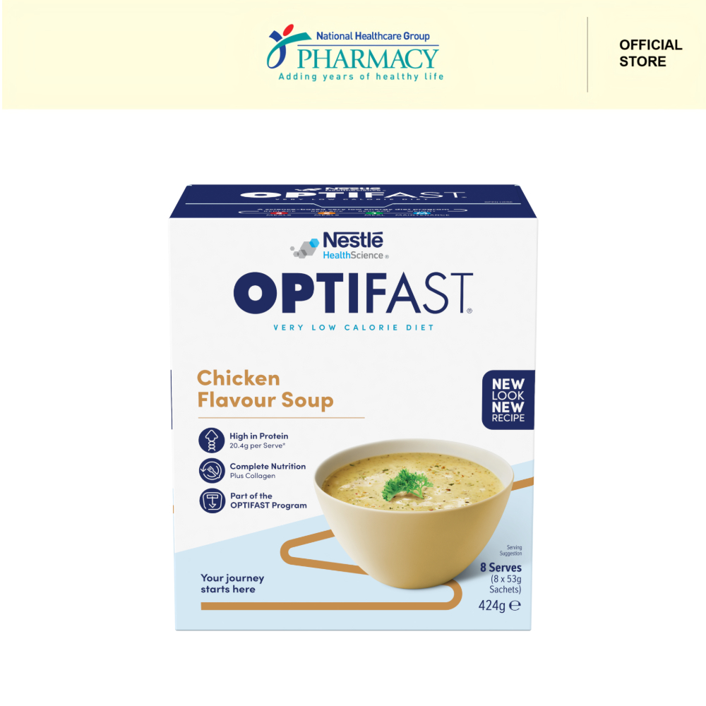 Optifast Chicken Flavour Soup 8x53g [Meal Replacement] | Shopee Singapore