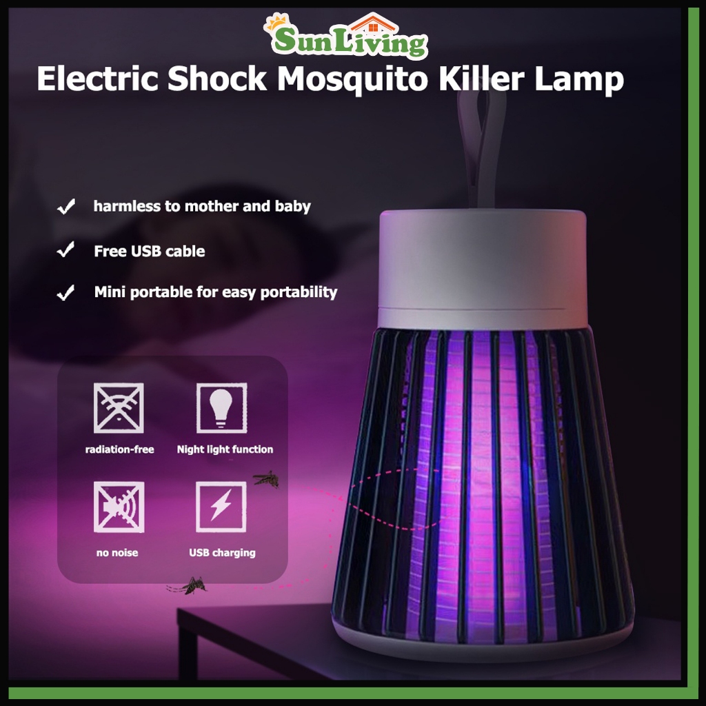 Mini Indoor Electronic Mosquito Killer Outdoor Insect Catcher USB ...