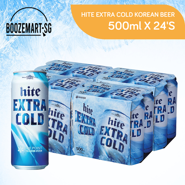 HITE 500ml CANS 24's | #1 Korean Lager Beer in Singapore | BBD 27th May ...