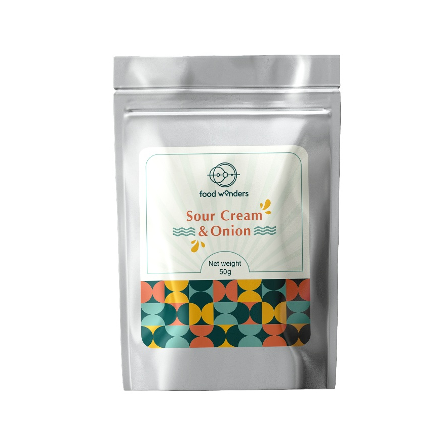 Sour Cream & Onion Powder (halal) seasoning flavors sprinkle onto ...