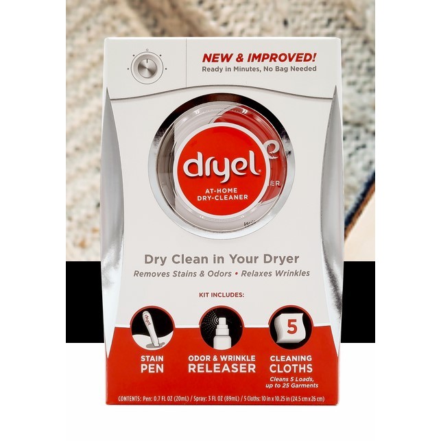 [New & Improved] 6 or 5 Load dryel at-Home Dry Cleaner bagfree Starter ...