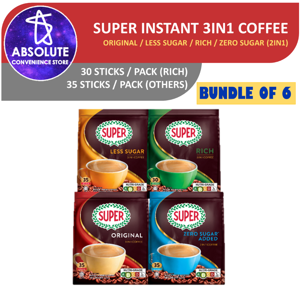 [Bundle of 6] SUPER Instant 3in1 Coffee | Shopee Singapore