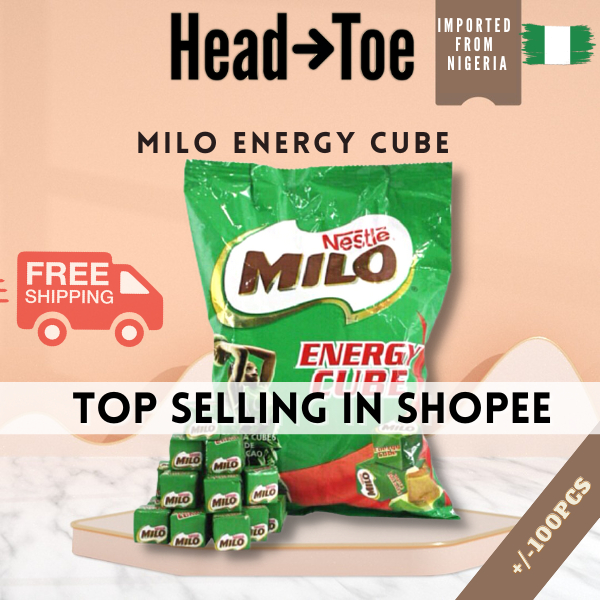 【𝐒𝐆 𝐒𝐓𝐎𝐂𝐊】Nestle 100pcs Milo Energy Cube Halal Snack Chocolate Candy ...