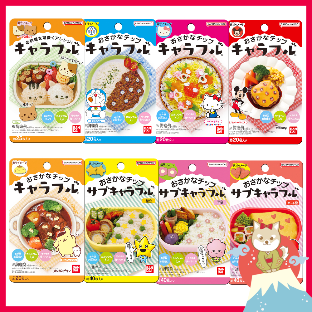 BANDAI Charaful Dried Fish chips Character set Japanese rice topping ...