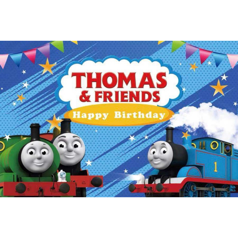 [SG Seller] 150x100cm Thomas And Friends Backdrop Kids Birthday Party ...