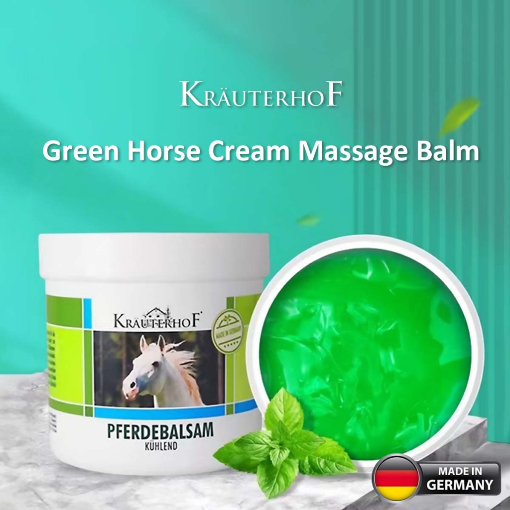 Krauterhof Green Horse Cream Massage Balm (250ml/ 500ml) | Shopee Singapore