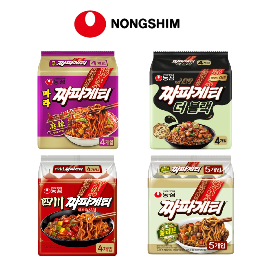 [Nongshim] Chapagetti series 5 types Korean ramen | Shopee Singapore
