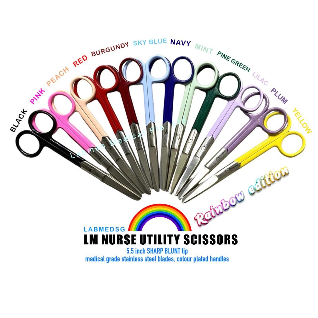 LM RAINBOW Nurse Scissors by Labman Medical surgical scissors nursing ...