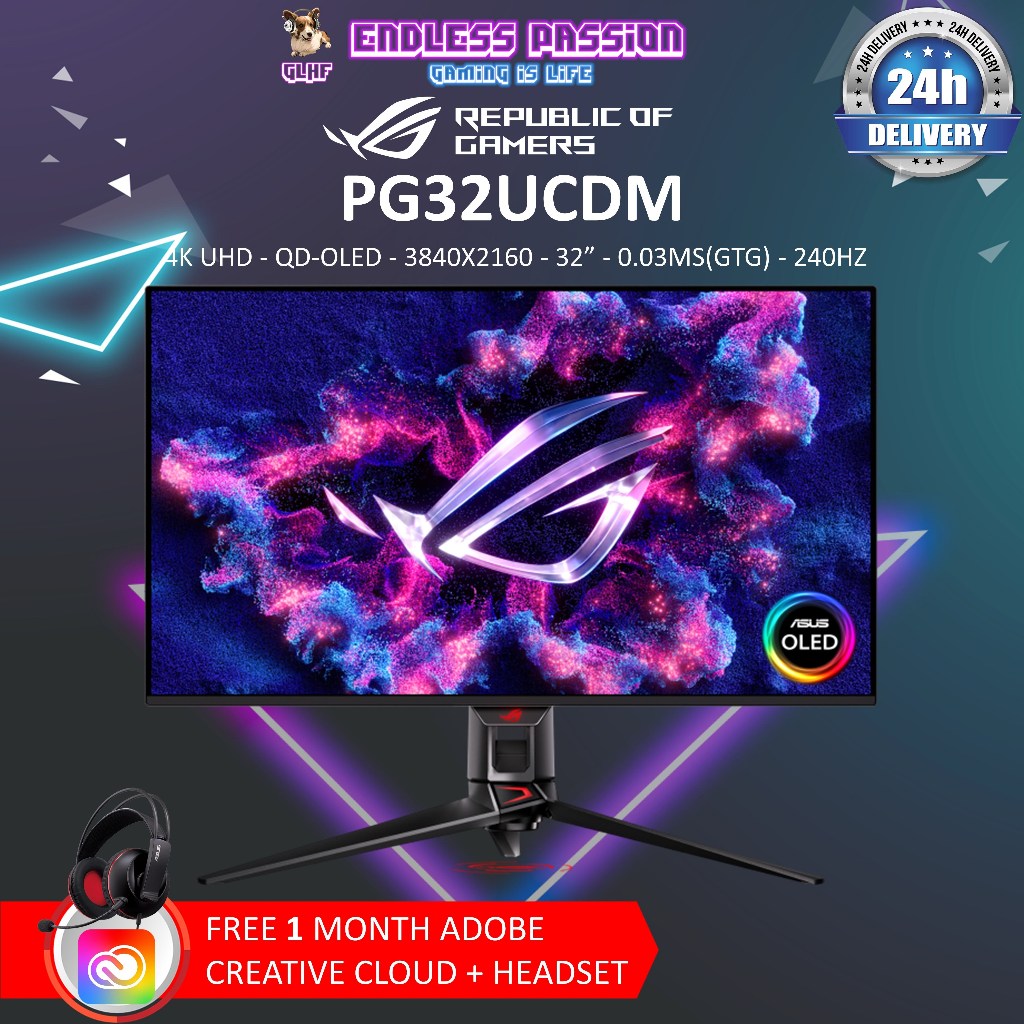 Asus ROG Swift OLED PG32UCDM Gaming Monitor | Shopee Singapore