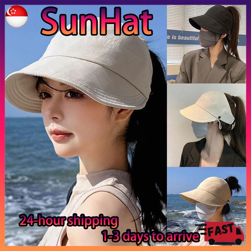 [SG Stock]UV Sun Hats Double-Sided Can Wear Beach Hat Women Sun Hat ...