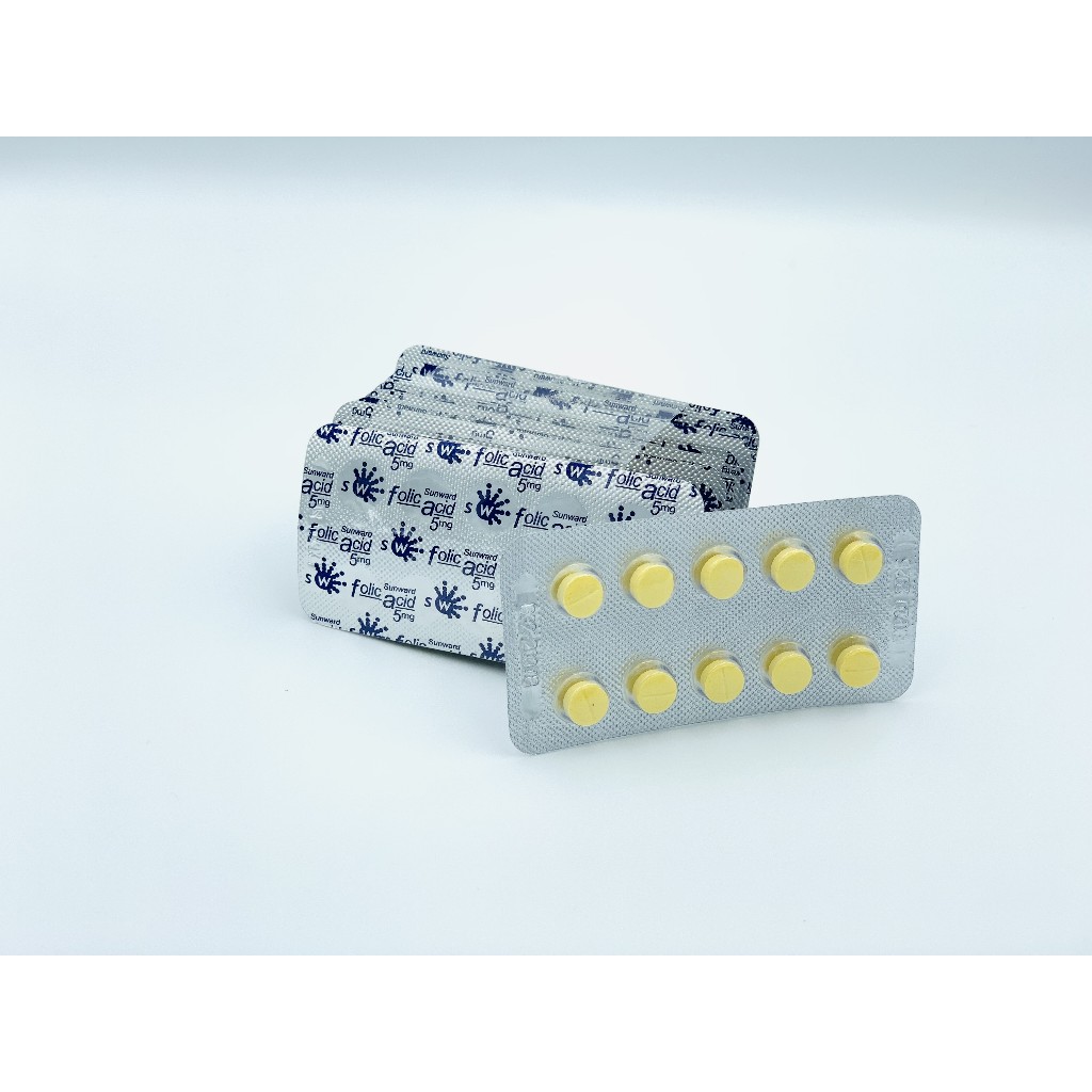 FOLIC ACID 5mg (100 TABLETS) (EXP09/27) | Shopee Singapore