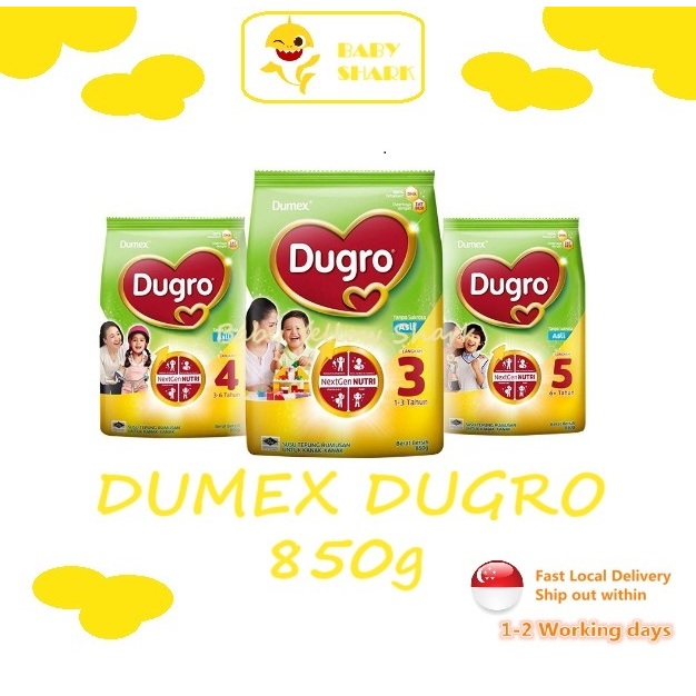 Dumex Dugro Milk Formula (Stage 3/4/5)(Original)(850g) | Shopee Singapore