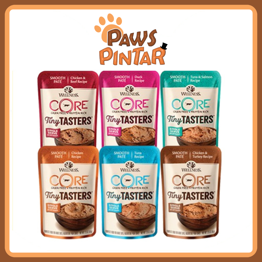 Wellness Core Tiny Tasters Wet Cat Food 1.75oz (6 Flavors) | Shopee ...