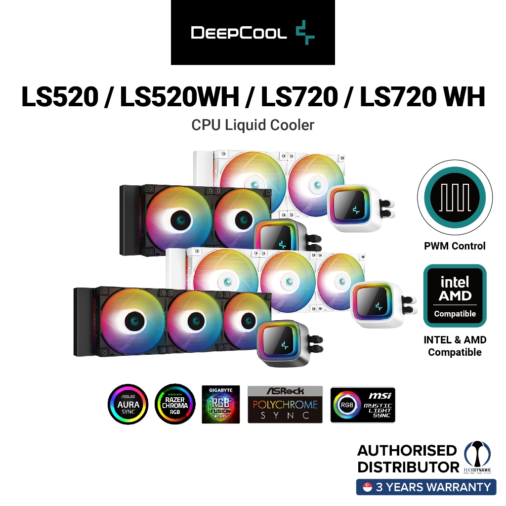 DEEPCOOL LS520 / LS520SE ARGB 240 AIO / LS720 / LS720SE ARGB 360 AIO ...