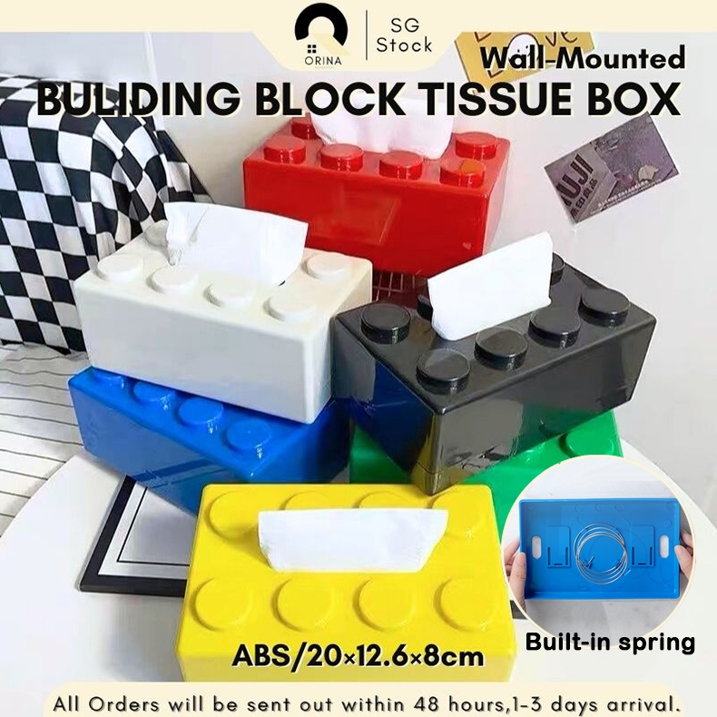 [SG] Tissue Box Organizer Lego Tissue Box Tissue Box Holder Block ...
