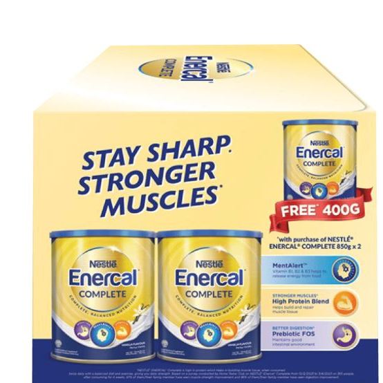 NESTLE Enercal Complete Formula milk powder 850g / 400G | Shopee Singapore