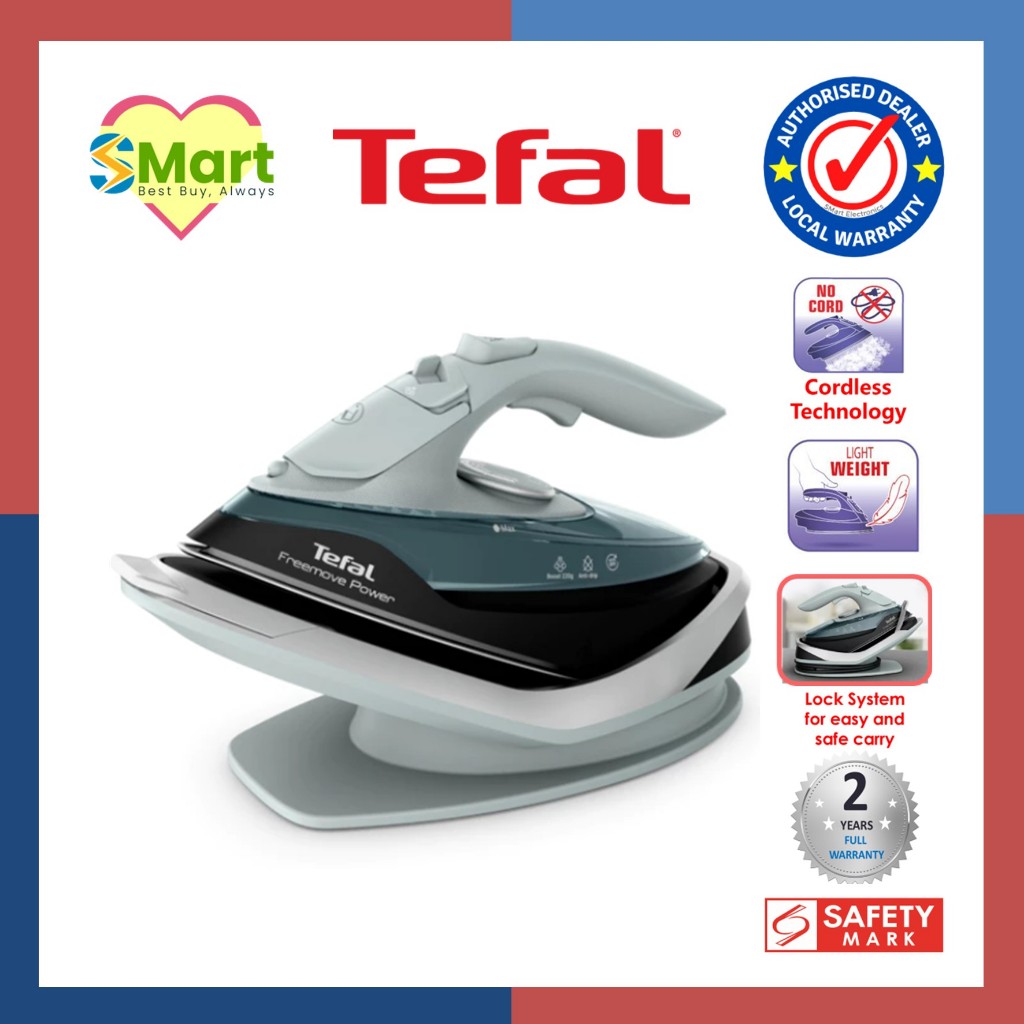 Tefal Freemove Power Cordless Steam Iron FV6672 | Shopee Singapore