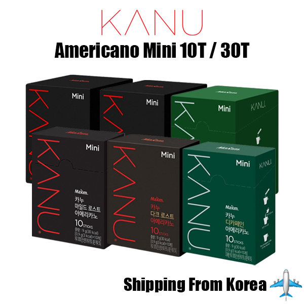 [Maxim] Kanu Mini Americano Coffee 10T / 30T｜Mild Roast / Dark Roast ...