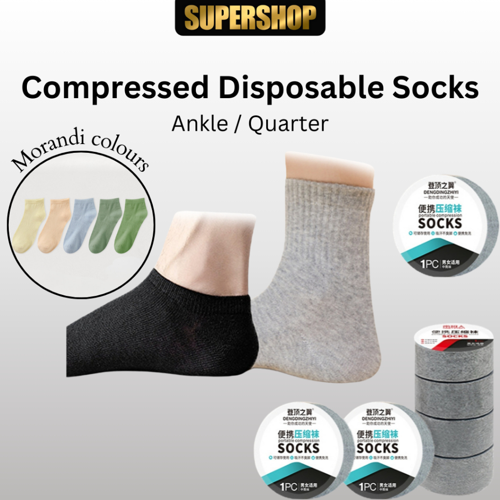 Supershop Disposable Socks for Travel Men Women Ladies Female Ankle ...