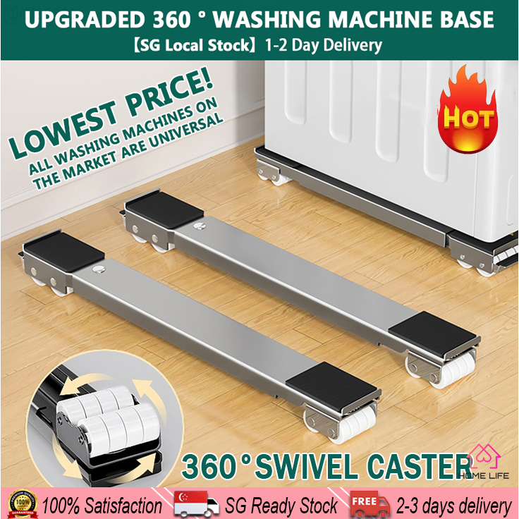【SG Stock】Washing Machine Base With Wheels Washing Machine Stand ...