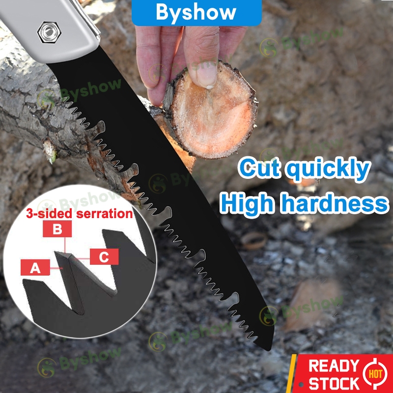 【Byshow】Branch Pruning Hand Saw Tree Cutter Wood Mini Lipat Pruner ...